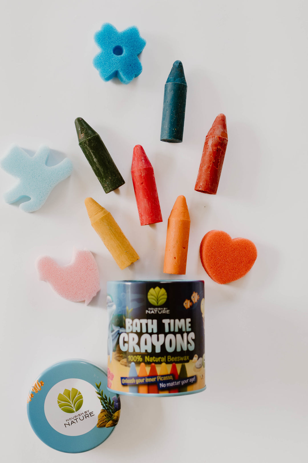 Bath Crayons – Non-Toxic Beeswax Crayons for Kids | Nourish by Nature